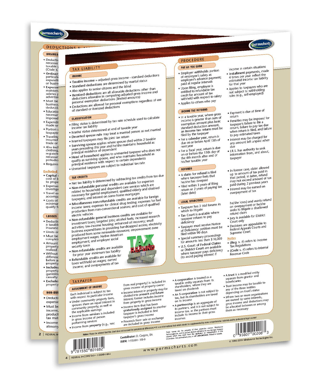Federal Income Tax Guide - Quick Reference Resource – Permacharts.com