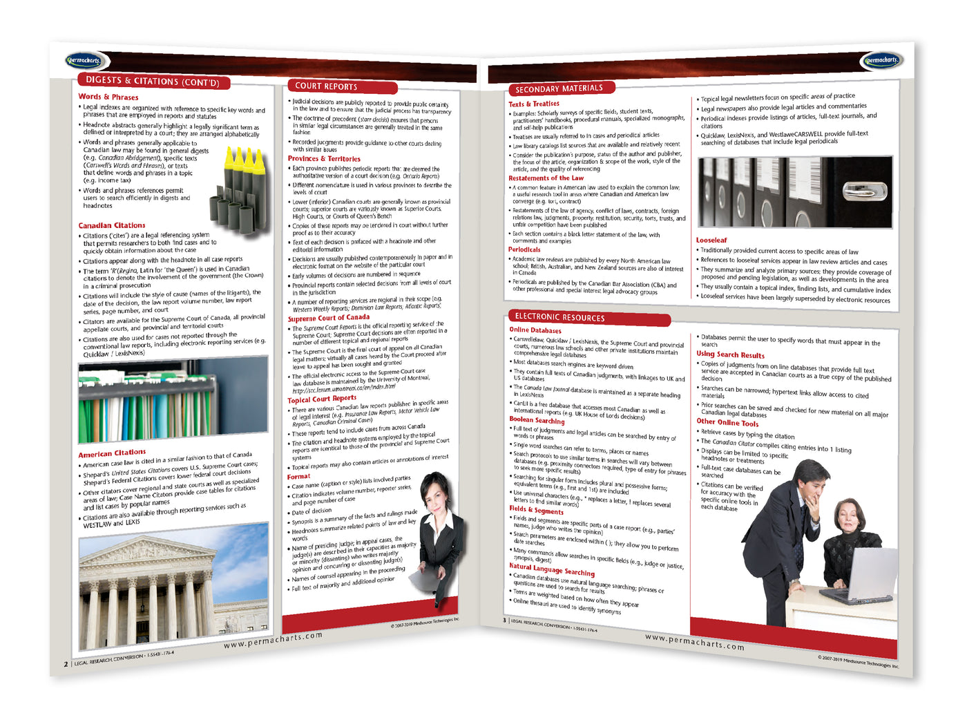 Canadian Legal Research Guide - Quick Reference Resource – Permacharts.com