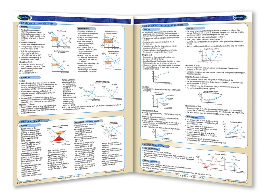 Microeconomics Study Guide - Quick Reference Resource – Permacharts.com