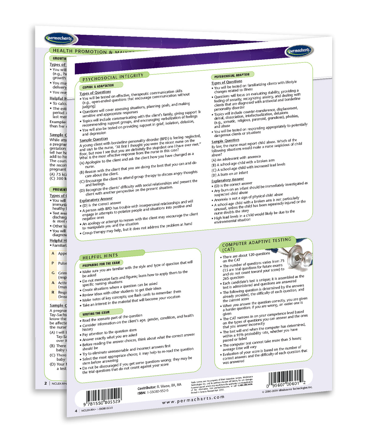 NCLEX RN Nursing Exam Guide - Quick Reference Chart – Permacharts.com