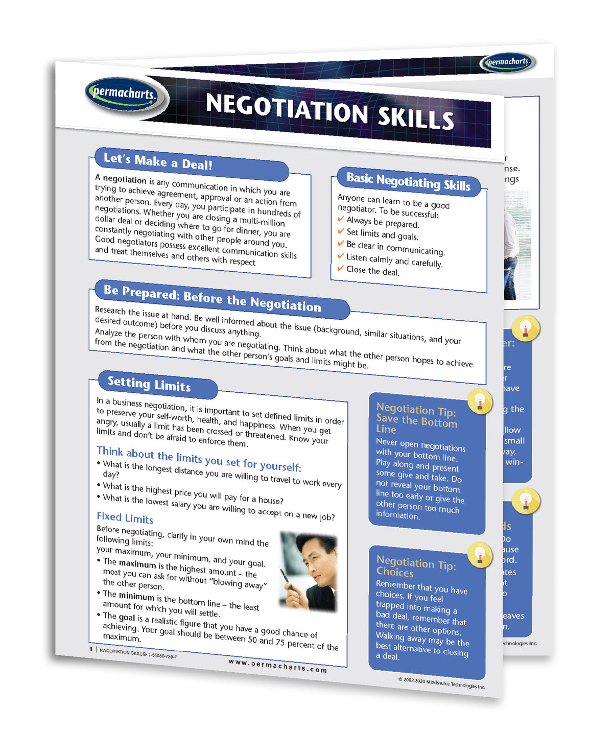 Negotiation Skills Guide - Quick Reference Resource – Permacharts.com