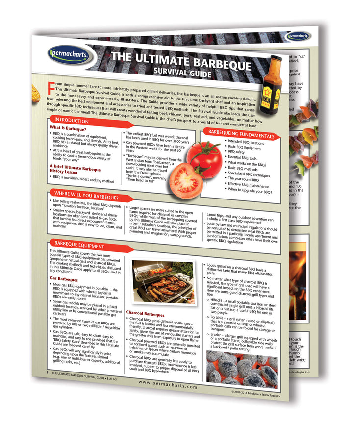 Ultimate Barbecue Recipes - Quick Reference Resource – Permacharts.com