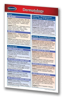 Dermatology Chart: Laminated Pocket Chart - Quick Reference Guide ...